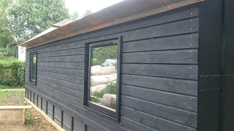 Charred Black Cladding - iWood Timber